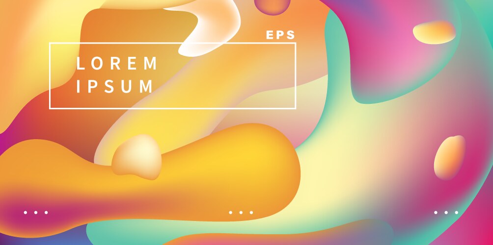 Fluid shapes vertical wallpaper background Vector Image