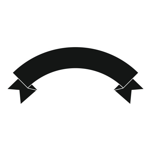 Ribbons icon simple style Royalty Free Vector Image