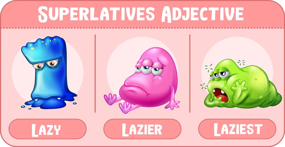 Opposite words for active and lazy Royalty Free Vector Image