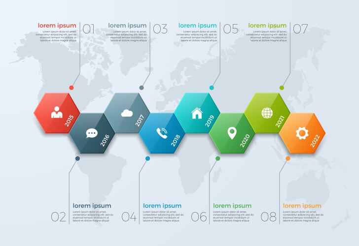 Timeline 3d infographic 3 Royalty Free Vector Image