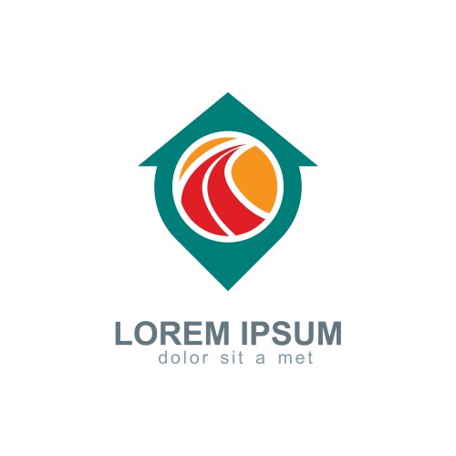 Position point technology gps logo Royalty Free Vector Image