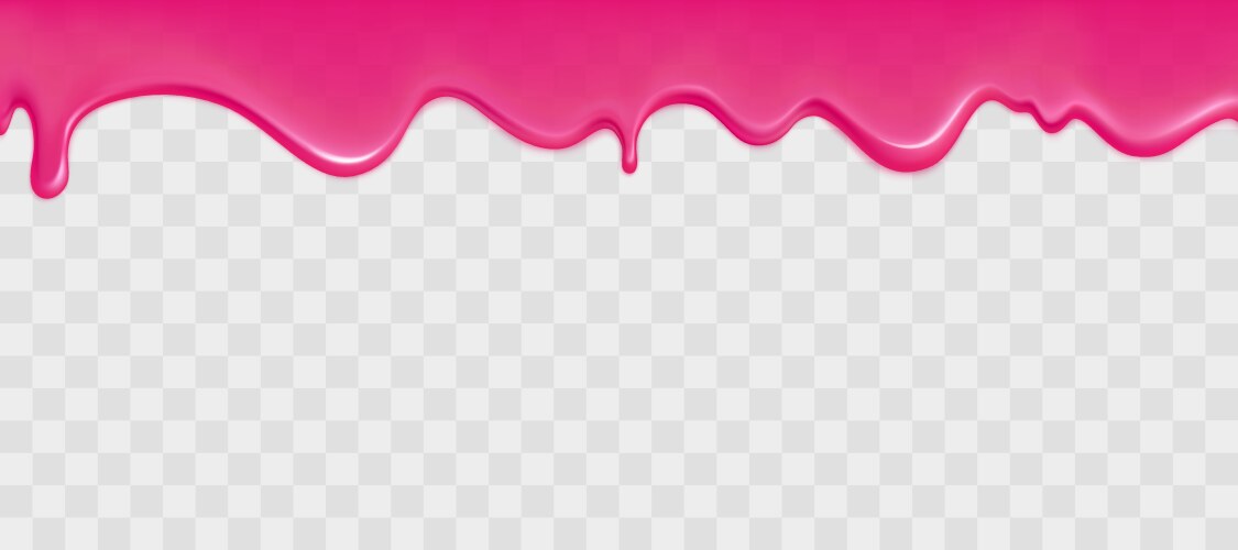 Dripping flowing pink slime border Royalty Free Vector Image