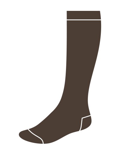 Sock template Royalty Free Vector Image - VectorStock