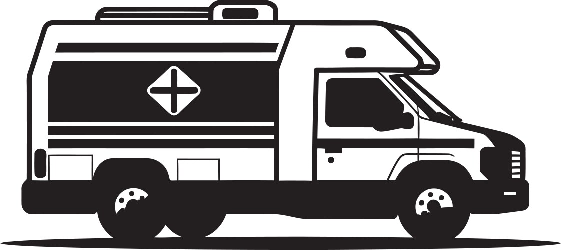 Ambulance dispatch coordinating resources Vector Image