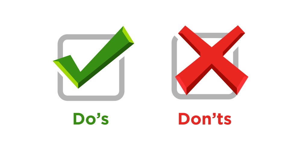 Dos Donts Vector Images (over 4,600)
