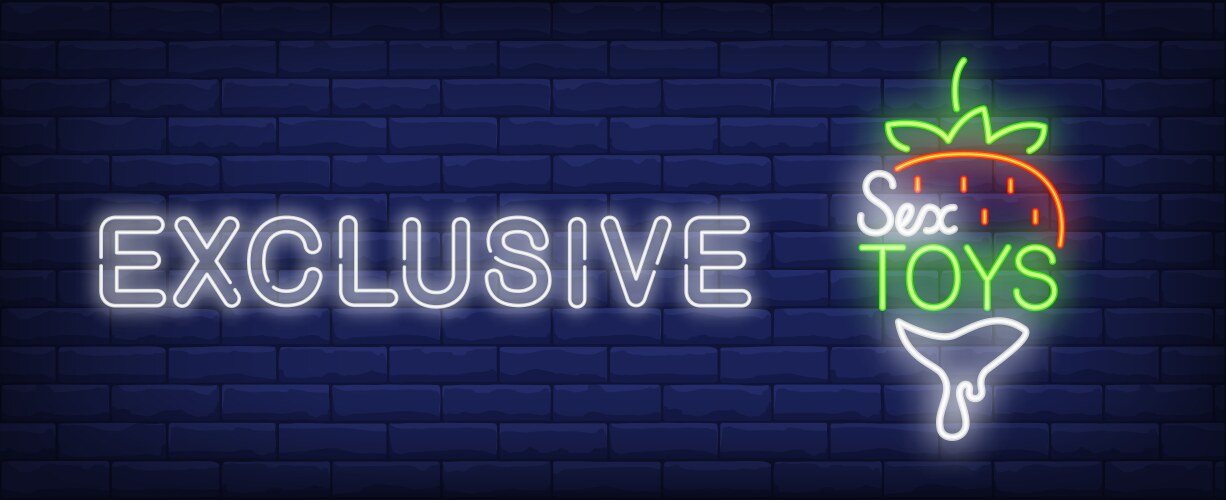 Set Of Neon Signs Adults Only 18 Plus Sex And Xxx Vector Image