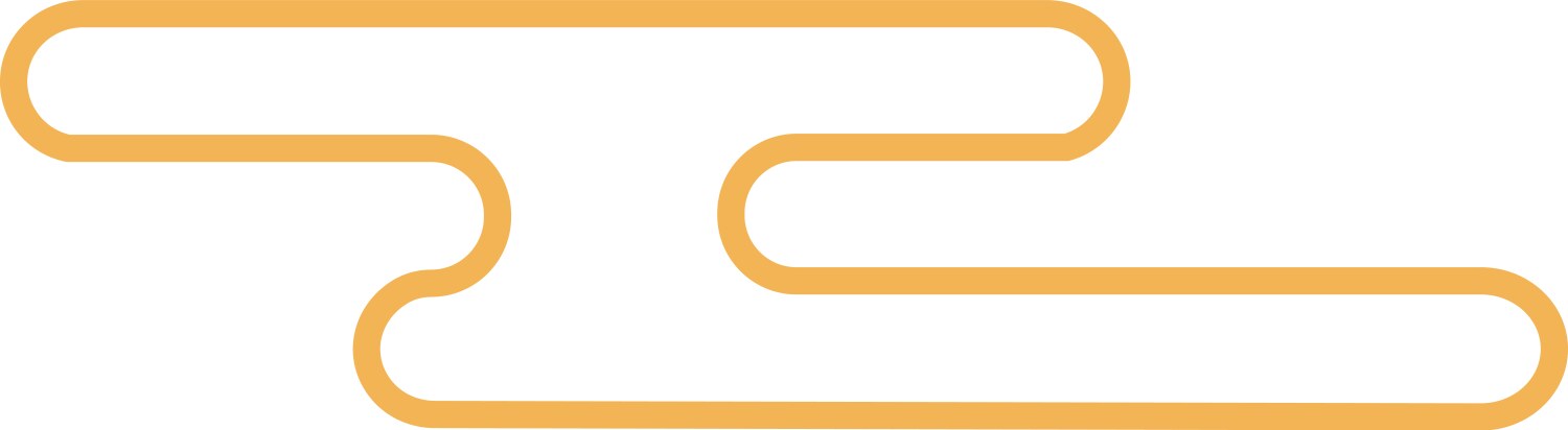 Traditional asian abstract geometric cloud outline