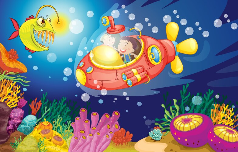 Deep sea Royalty Free Vector Image - VectorStock