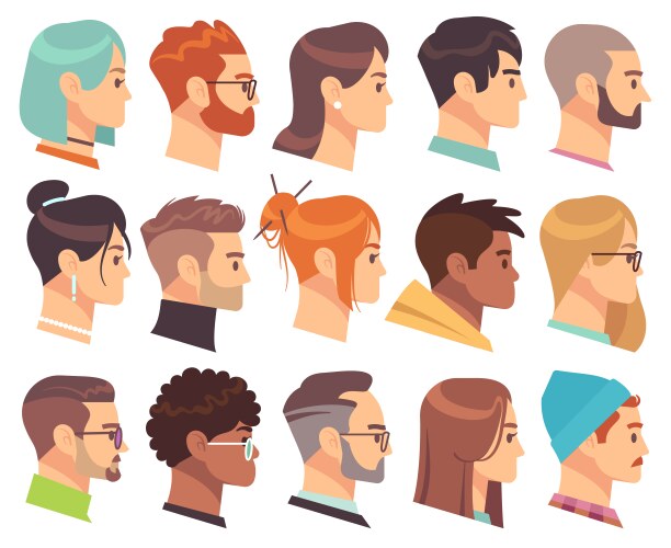 Human and animal eye different color eyeball Vector Image