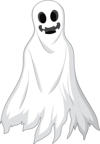 Scary ghost in form rags Royalty Free Vector Image