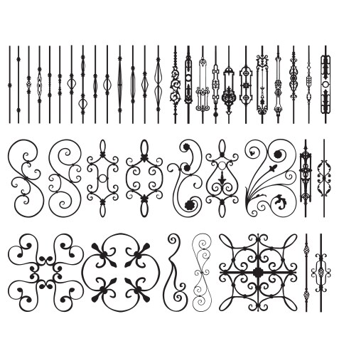 Wrought iron pattern Royalty Free Vector Image