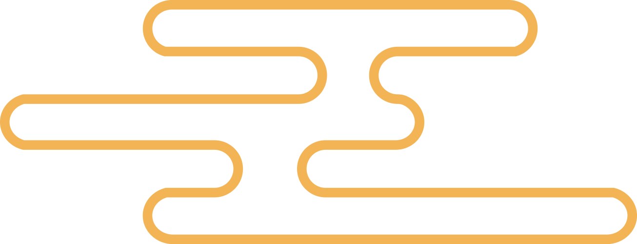 Traditional asian abstract geometric cloud flat Vector Image