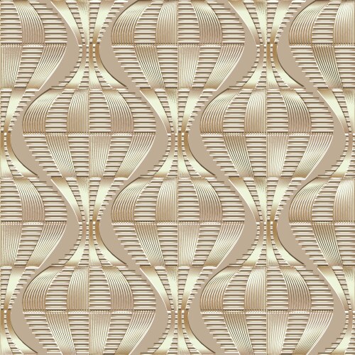 Gold textured 3d seamless pattern golden Vector Image