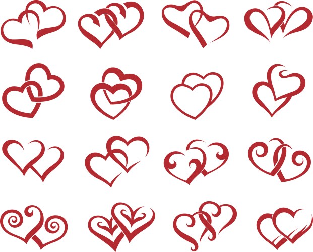 Hearts Royalty Free Vector Image - VectorStock