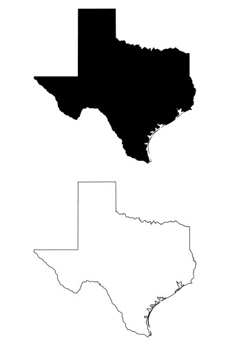 Texas Outline Vector Images (over 7,100)
