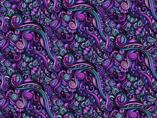 Abstract seamless pattern with floral motifs Vector Image