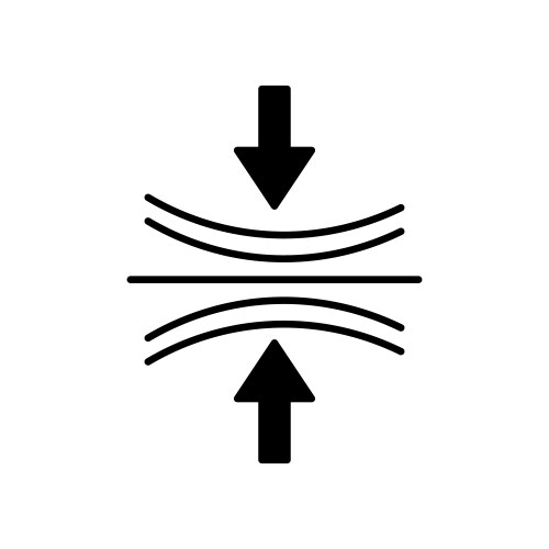 Compress icon set pressure suspension bounce Vector Image