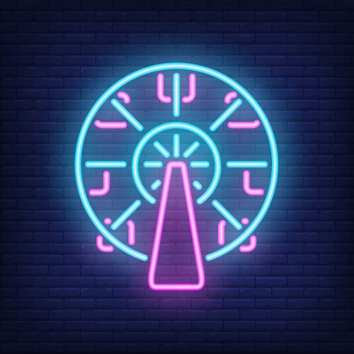 Versus neon sign logo symbol Royalty Free Vector Image