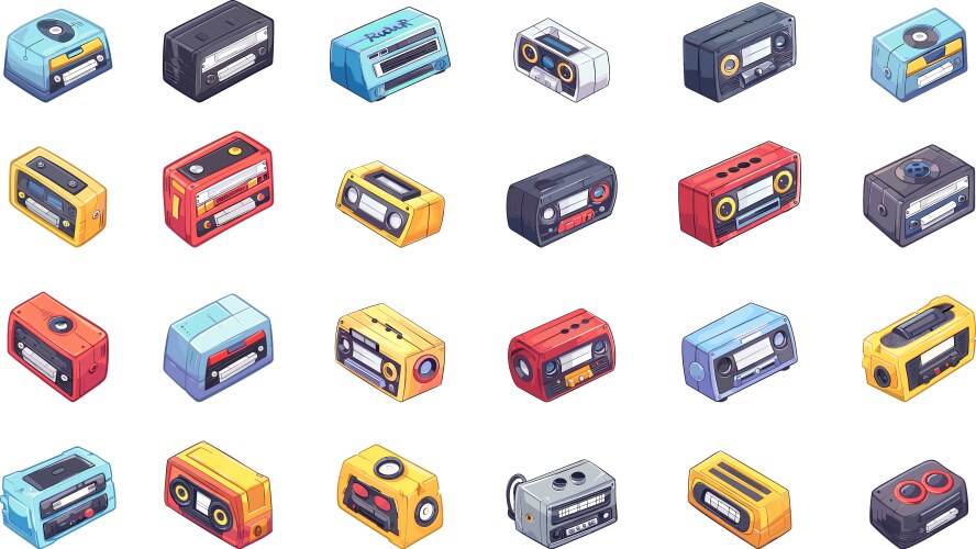 Isometric Sprite Vector Images (over 350)