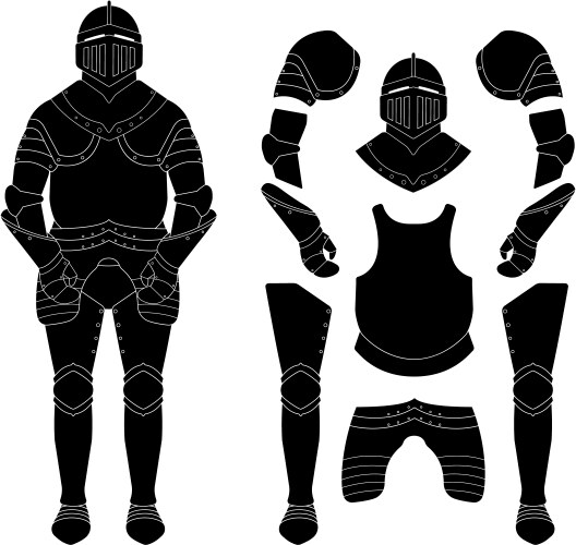 Armor Knight Breastplate Vector Images (74)
