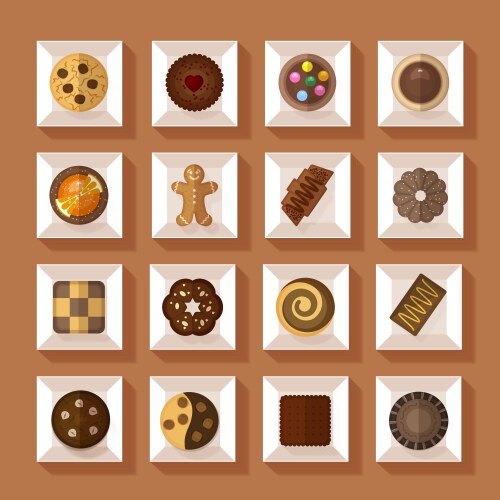 Gingerbread cookies frame Royalty Free Vector Image