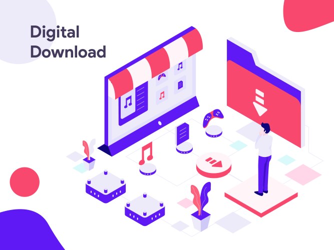 Modern isometric design - ui Royalty Free Vector Image