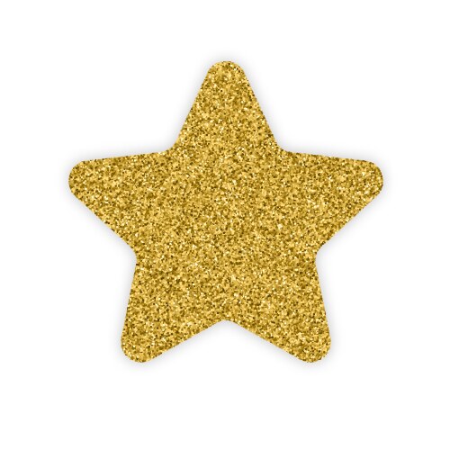 Gold glitter star golden sparkle luxury Royalty Free Vector