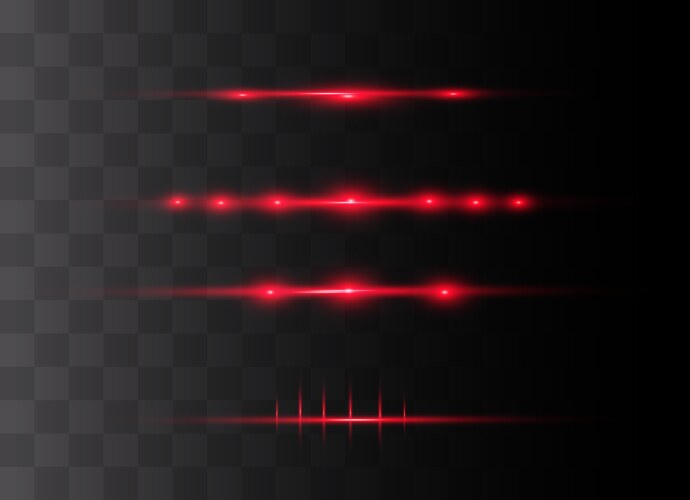 Red horizontal glare Royalty Free Vector Image