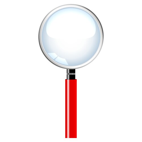 Optical magnifying glass cartoon Royalty Free Vector Image