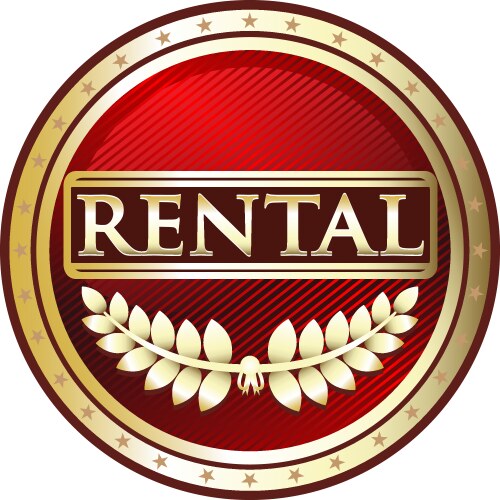 Welcome gold badge icon Royalty Free Vector Image