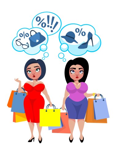 Plus size pinup girl Royalty Free Vector Image