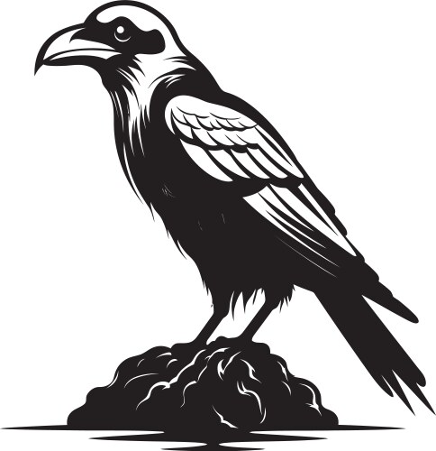Outline Raven Vector Images (over 1,700)