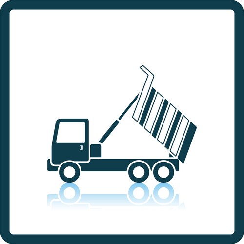 Tipper truck Royalty Free Vector Image - VectorStock