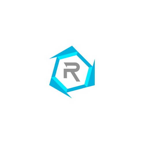 Letter a professional logo icon for tech business Vector Image