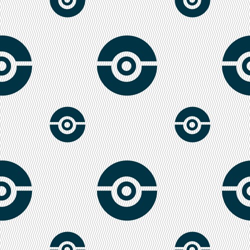Game pokeball outline icon pokemon container Vector Image