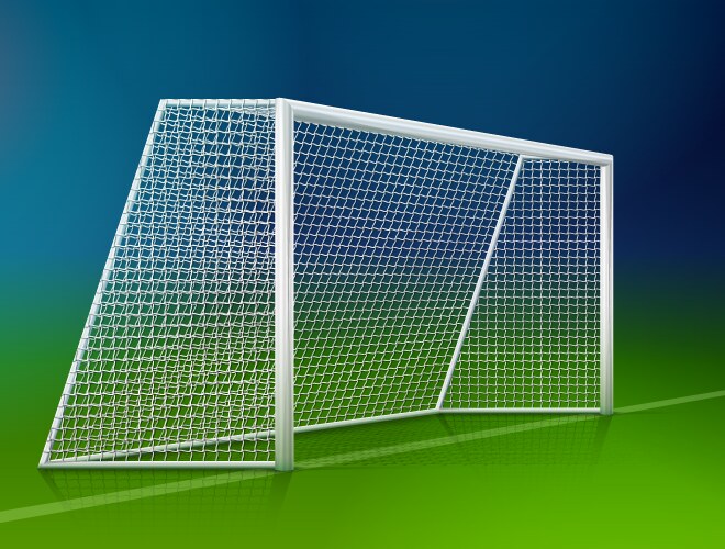 Netting soccer gate Royalty Free Vector Image - VectorStock