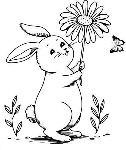 Forest animals plotter svg file Royalty Free Vector Image