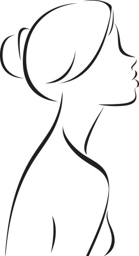 Line Drawing of Womans Head Profile Vector Images (over 3,800)