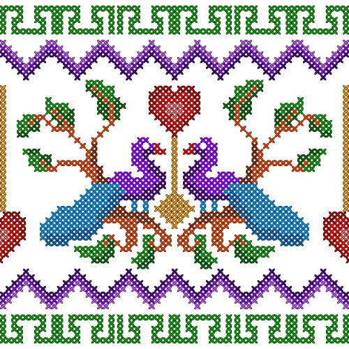 Cross Stitch Vector Images (over 7,600)