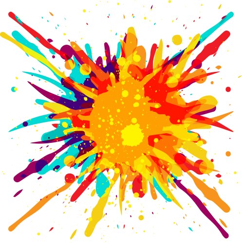 Abstract bubbles with blue color background Vector Image