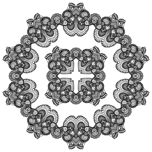 Doily Pattern Vector Images (over 5,500)