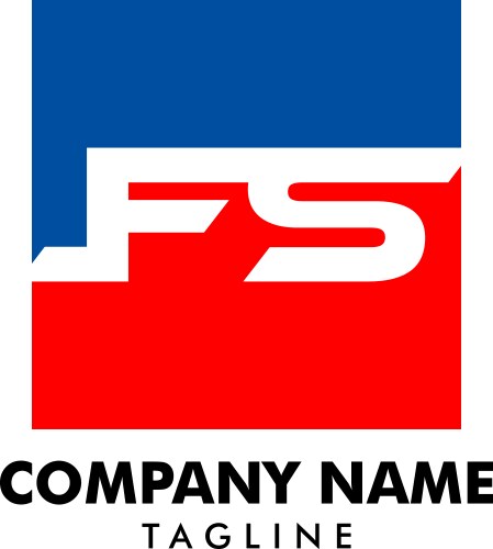 Initial letter sp logo template design Royalty Free Vector