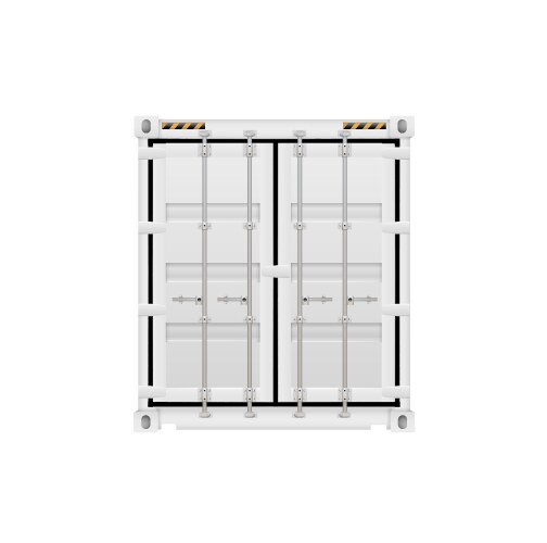 Shipping cargo containers with open closed doors Vector Image