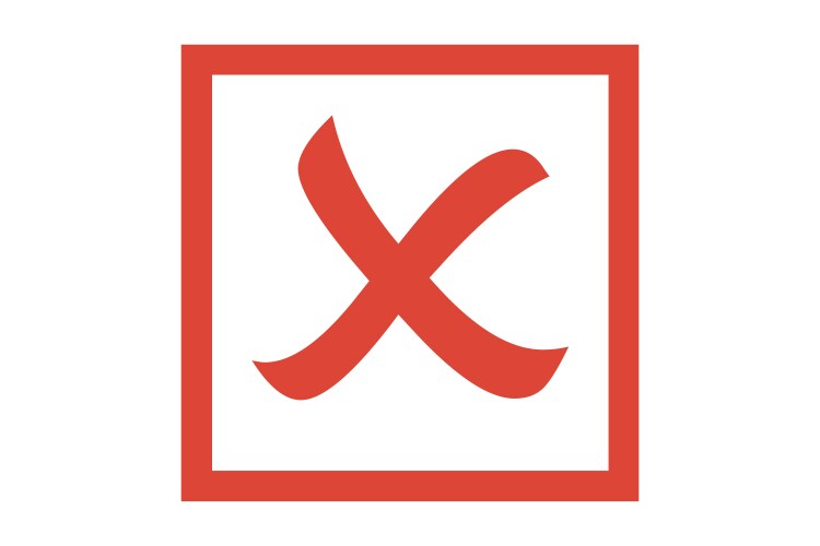 Wrong yes stickers Royalty Free Vector Image - VectorStock