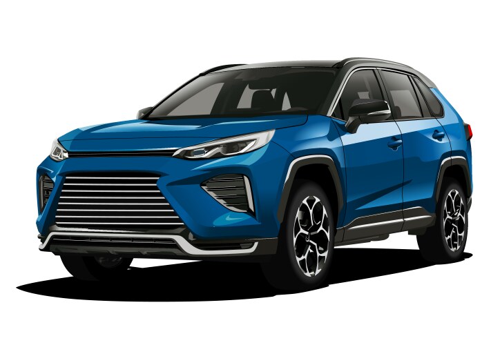 Realistic car Royalty Free Vector Image - VectorStock