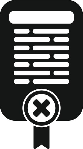 Mark disclaimer paper icon simple Royalty Free Vector Image Mark disclaimer paper icon simple Royalty Free Vector Image