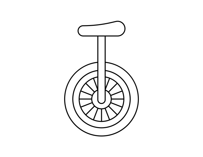 Unicycle Outline Vector Images (over 850)