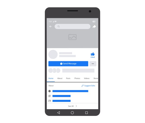 Corporate facebook cover template design Vector Image