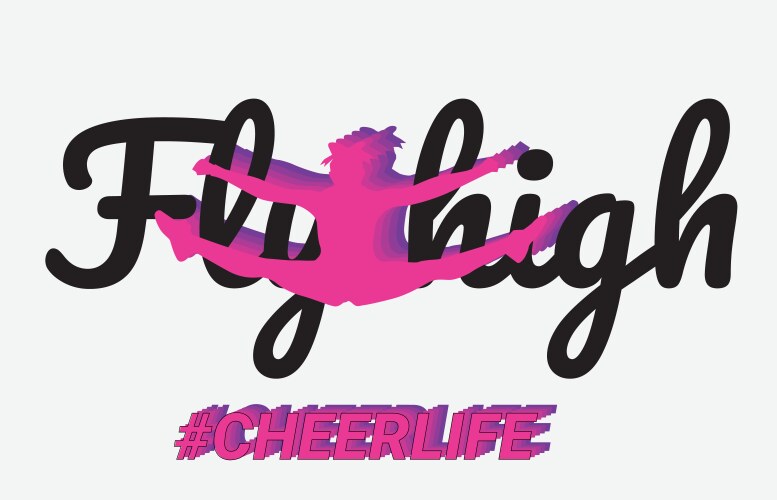 Cheer Stunt Logo Cheer Stunts Silhouettes Vector Graphics Grafik Von