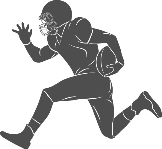 Abstract american football player Royalty Free Vector Image